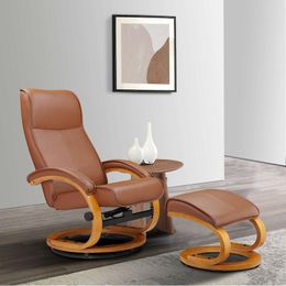 OTTO home Relaxsessel &raquo;mit Hocker PARIS Naturleder- OTTO. Verl&auml;ssliche Qualit&auml;t.&laquo; Set, bestehend aus Sessel und Hocker, 2 Stk. tlg. Relaxfunktion, 