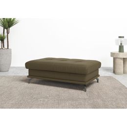 OTTO home Polsterhocker &raquo;Costello, B: 133 cm&laquo; individuell zu kombinieren, Federkern gr&uuml;n Luxus-Microfaser (90% Polyester, 10% Polyamid);Samtoptik (100