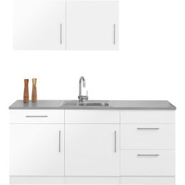Wiho-K&uuml;chen wiho K&uuml;chen K&uuml;che &raquo;Cali&laquo; wahlweise mit E-Ger&auml;ten, Breite 180 cm wei&szlig; B/H/T: 180cm x 60cm, ohne E-Ger&auml;te