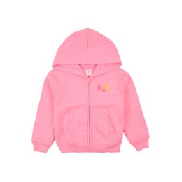 GAP Sweatjacke 'HERITAGE' M&auml;dchen Gr&ouml;&szlig;e 116/122 orange / magenta / hellpink