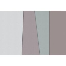 Livingwalls living walls Fototapete &raquo;Walls by Patel Layered Paper 3&laquo; glatt Vlies, Wand, Schr&auml;ge blau Vlies B/L: 4m x 2,7m