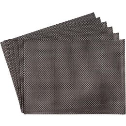 APS Platzset &raquo;Schmalband&laquo; mit umgen&auml;hten Rand, leicht abwischbar, 45x33 cm bunt Obermaterial: 100% PVC B/L: 45cm x 33cm, 6 Stk., Kunststoff, 