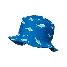 Playshoes Sonnenhut "Hai" in Blau - 40% | Gr&ouml;&szlig;e 55 cm | Kindermuetzen