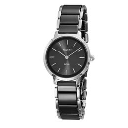 Regent Uhren Regent Damen Quarzuhr Armbanduhr, Damenuhr, analog schwarz Einheitsgr&ouml;&szlig;e