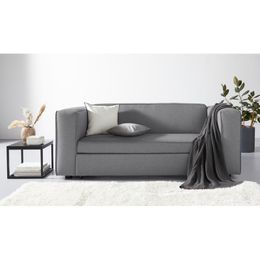 Home Affaire Schlafsofa &raquo;Asmund, Design-Schlafsofa, komfortable Bedienung,&laquo; perfekter Sitzkomfort, Liegefl&auml;che 160/200 cm grau B/H/T: 210cm x 84cm x 