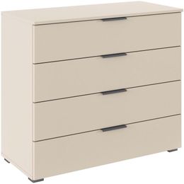 OTTO home Schubkastenkommode &raquo;Sideboard Schubladenkommode AGORDO mit Dekor- oder Hochglanzfront&laquo; in zwei Griff-Farben, Breite 80 cm, vier gro&szlig;e und 