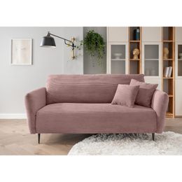 Home Affaire Ecksofa &raquo;Lazio modern und bequem, schmale Armlehnen, tolle Detailverarbeitung&laquo; zwei verschiedene Fu&szlig;farben w&auml;hlbar rosa 93% Polyester, 7%