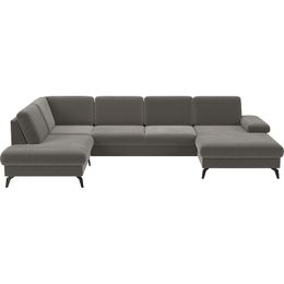 Sit & More sit&more Wohnlandschaft &raquo;Morris Jubi&laquo; wahlweise mit Armteilverstellung, Schlaffunktion & Bettkasten braun 100% Polyester B/H/T: 335cm x 82cm x 212cm, 