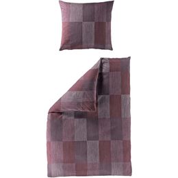 Bierbaum Bettw&auml;sche &raquo;Bettw&auml;sche 4142&laquo; 2 Stk. Mako-Satin, 100 % Baumwolle, pflegeleicht, seidig gl&auml;nzend Biber, Obermaterial: 100% Baumwolle B/L: 135cm