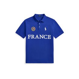 Polo Ralph Lauren Poloshirt Herren Gr&ouml;&szlig;e M blau / gelb / wei&szlig;