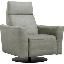 Egoitaliano Sessel &raquo;Blues Designsessel, Loungesessel, Breite 84cm, bequem und elegant&laquo; drehbar, inkl. manuelle Relaxfunktion durch Push-Back-Mechanismus grau 