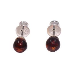 Firetti Damen Paar Ohrstecker &raquo;Schmuck Geschenk Ohrschmuck Bernstein&laquo; Made in Germany - mit Bernstein bunt 5mm, Bernstein Silber 925 (Sterlingsilber)