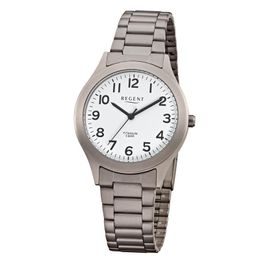 Regent Uhren Regent Herren Quarzuhr Armbanduhr, Herrenuhr, analog silber Einheitsgr&ouml;&szlig;e