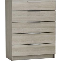 Demeyere Group Kombikommode &raquo;Space&laquo; beige Holzwerkstoff B/H/T: 80cm x 102,4cm x 41,7cm, 5 Stk.