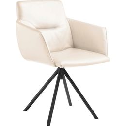 Musterring Polsterstuhl &raquo;JustB! SP500&laquo; () 1 Stk.mit Armlehne, wahlweise mit Drehfunktion, Stativgestell in schwarz wei&szlig; 1 Stk., Longlife Xtra-Leder Z77, drehbar 