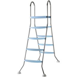 GRE Poolleiter &raquo;f&uuml;r Aufstellpools&laquo; Edelstahl, 2x4 Stufen blau Aluminium, Stahl B/H/L: 8cm x 142cm x 45cm