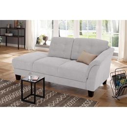 OTTO home Recamiere &raquo;Trondheim&laquo; freistehend, mit Federkern, Knopfheftung im R&uuml;cken, F&uuml;&szlig;e Buche silber Luxus-Microfaser (90% Polyester, 10% Polyamid);