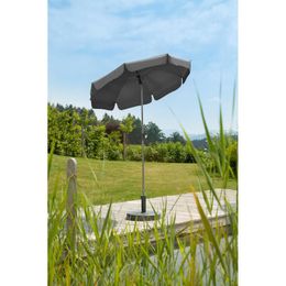 Schneider Schirme Sonnenschirm &raquo;Locarno&laquo; abknickbar, ohne Schirmst&auml;nder grau Obermaterial: 100% Polyester Einheitsgr&ouml;&szlig;e