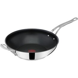 Tefal Wok &raquo;Jamie Oliver Cook's Classic, Wokpfanne Induktion&laquo; Edelstahl 1 Stk. tlg. Thermo-Signal bei idealer Brattemperatur, Antihaftversiegelung schwarz &Oslash; 
