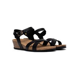 BACKSUN Keilsandaletten in Schwarz - 58% | Gr&ouml;&szlig;e 38 | Damen-sandalen
