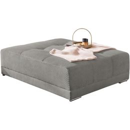 Jockenh&ouml;fer Hocker &raquo;Moldau Hocker&laquo; Mega-Hocker im XXL-Format, Federkern grau Feincord: 100% Polyester B/H/T: 120cm x 39cm x 120cm, Feincord