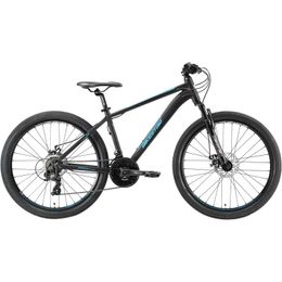 Bikestar Mountainbike 21 Gang Shimano RD-TY300 Schaltwerk Kettenschaltung f&uuml;r Damen und Herren, Kettenschaltung schwarz 41cm, 26 Zoll (66,04cm) Mountainbike