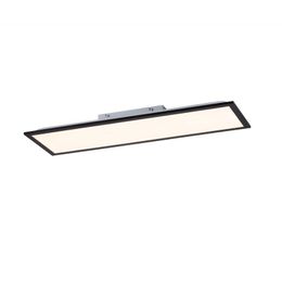 JUST LIGHT Deckenleuchte &raquo;FLAT&laquo; LED-Board 1 Stk. Warmwei&szlig; LED schwarz 1, 1 Stk.