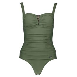 Lascana Badeanzug in Oliv - 55% | Gr&ouml;&szlig;e 38B-Cup | Damen-bademode
