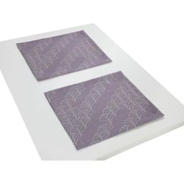 Adam Platzset &raquo;Argentinian Criolla&laquo; lila Obermaterial: 100% Baumwolle B/L: 30cm x 40cm, 2 Stk., Bio-Baumwolle, eckig