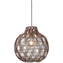 GOOD&MOJO H&auml;ngeleuchte &raquo;MENDOZA&laquo; E27 braun 1, &Oslash; 35cm H: 233cm