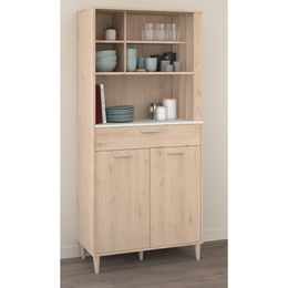 Parisot Buffet &raquo;Gala 11&laquo; 1 Stk. tlg. ohne Elektroger&auml;te braun Holzwerkstoff 153 - Jackson Eiche Nachbildung, B/H/T: 84cm x 182cm x 41cm, Schubladen: 1 Stk. 