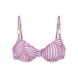 Lascana Bikini-Oberteil in Lila - 53% | Gr&ouml;&szlig;e 42C-Cup | Damen-bademode