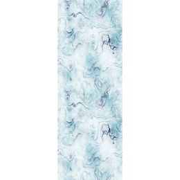 queence Vinyltapete &raquo;Regis&laquo; Farbverlauf abstrakt bedruckt gemustert glatt 90x250cm, selbstklebend, kinderleichte Anbringung,, Sticker wei&szlig; Vinyl B/L: 