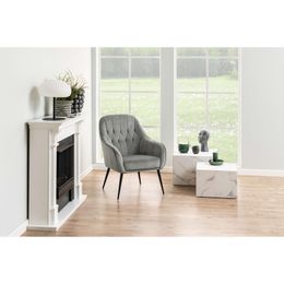 ACTONA GROUP Couchtisch &raquo;Dice Couchtischsatz, Beistelltisch, Kaffeetisch, Sofatisch,&laquo; 2er-Set, Mehreren Varianten erh&auml;ltlich, B: 58/50 cm wei&szlig; B/H/T: 