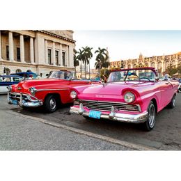 papermoon Fototapete &raquo;Havana Oldtimers&laquo; glatt bunt Vlies B/L: 3,5m x 2,6m, Bahnen: 7 Stk.