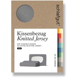 Schlafgut Kissenbezug &raquo;Pure flexibler Kissenbezug f&uuml;r Nackenst&uuml;tzkissen&laquo; Bio-Baumwolle mit Elasthan, mit Gummizug, b&uuml;gelfrei grau Bio-Baumwolle, Obermaterial: 