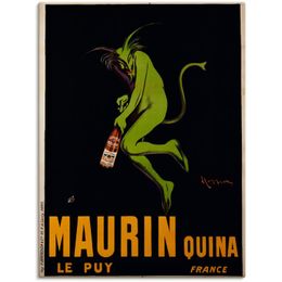 Artland Leinwandbild &raquo;Maurin Quina. Um 1922&laquo; Schilder 1 Stk. tlg. auf Holzrahmen gespannt schwarz Leinwand B/H/T: 90cm x 120cm, Leinwandbild Schilder 