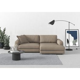Trendmanufaktur Ecksofa &raquo;Bourbon, Mega Designsofa mit tollem Sitzkomfort, Breite 250cm, L-Form&laquo; extra tiefe Sitzfl&auml;che, wahlweise mit 