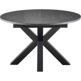 set one by Musterring Esstisch &raquo;New Atlanta&laquo; mit runder Platte, ausziehbar, Stern-Fu&szlig;, Ma&szlig;e &Oslash;130cm (170x130cm) schwarz B/H/T: 130cm x 81cm x 130cm, 