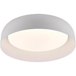 JUST LIGHT Deckenleuchte &raquo;OSKO&laquo; LED-Board 1 Stk. Warmwei&szlig; LED, Fernbedienung, Funk inkl. wei&szlig; 1, &Oslash; 40cm H: 10,5cm, 1 Stk.