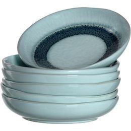 Leonardo Suppenteller &raquo;Matera&laquo; Teller Set, &Oslash; 21 cm blau Keramik 21cm