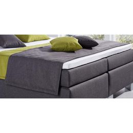 Hapo Tagesdecke &raquo;Plaid&laquo; beidseitig Stoff mit Vlie&szlig;watte versteppt grau Polyester B/L: 160cm x 70cm