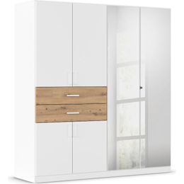 Rauch Dreht&uuml;renschrank &raquo;Maika&laquo; mit Spiegel, 2 Schubladen, in verschiedenen Breiten, H&ouml;hen und Farben wei&szlig; Holzwerkstoff B/H/T: 181cm x 197cm x 54cm