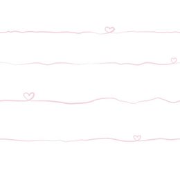 A.S. Cr&eacute;ation Vliestapete &raquo;Little Love&laquo; Motiv abstrakt naturalistisch glatt Tapete Kinder Tapeten Kinderzimmer Schlafzimmer modern Design Optik rosa Vlies B/L: 