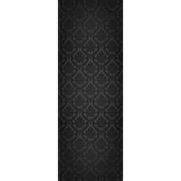 queence Vinyltapete &raquo;Osane&laquo; Barock Kunst bedruckt glatt 90x250cm, selbstklebend, kinderleichte Anbringung,, Sticker schwarz Vinyl B/L: 0,9m x 2,5m, 