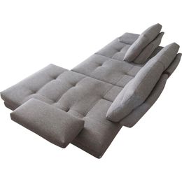 Calia italia Ecksofa &raquo;Toby Wing, B/T: 288/153 cm, Designsofa mit hohem Sitzkomfort, L-Form&laquo; inklusive Sitztiefenverstellung, F&uuml;&szlig;e in chrom gl&auml;nzend 
