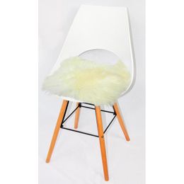 Heitmann Felle Stuhlkissen &raquo;Lamm, Sitzauflage eckig&laquo; 44x44 cm, echtes Lammfell, waschbar, auch als 2er oder 4er Set wei&szlig; Lammfell B/L: 44cm x 44cm, 4 Stk.