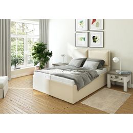 Maintal Polsterbett &raquo;Lyara&laquo; wahlweise ohne Matratze oder mit 3 Matratzenarten zur Auswahl beige Struktur fein (100% Polyester) Liegefl&auml;che L&auml;nge B: 200cm x 