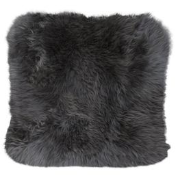 Heitmann Felle Fellkissen &raquo;Lammfell-Kissen - Premium Qualit&auml;t&laquo; echtes Austral. Lammfell, eckig, 40x40 cm, besonders dicht & weich grau Lammfell B/L: 40cm x 40cm, 1 