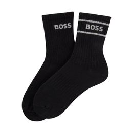 BOSS Damen BOSS Socken 2 Paar tlg. sportiv, mit dezentem Locke, Fersen- und Zehenpartie verst&auml;rkt 36-42
